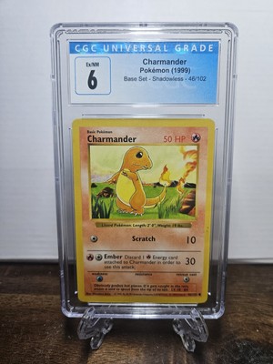 Charmander Base Set Shadowless Cgc 6 | eBay