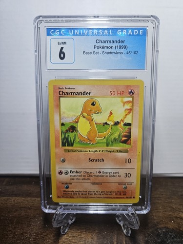 Charmander Base Set Shadowless Cgc 6 | eBay