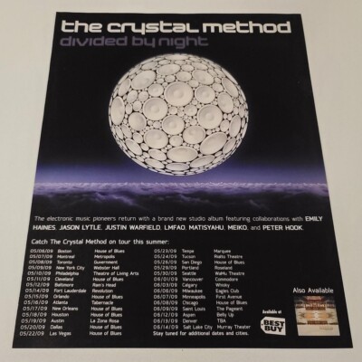 The Crystal Method Tour Ad | eBay
