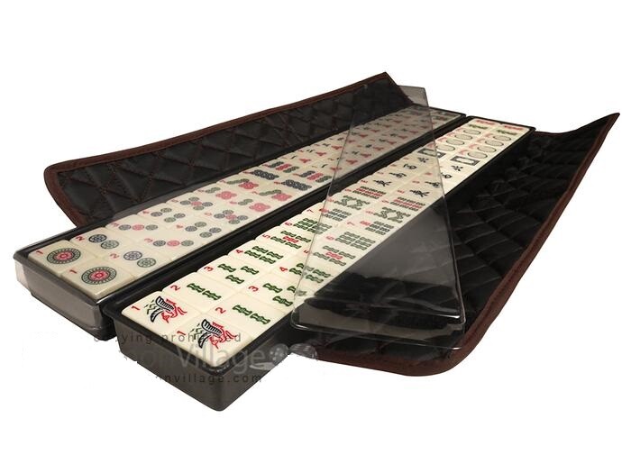 Free Shipping! Open Box - Linda Li American Mahjong Set - Plain Brown ...