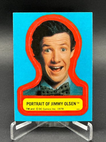 1978 TOPPS SUPERMAN STICKER "PORTRAIT OF JIMMY OLSEN" / blank back | eBay