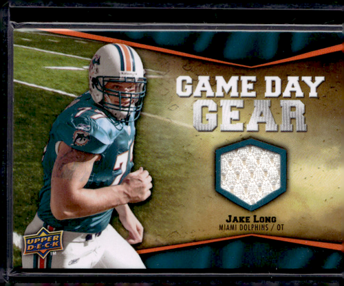 2009 Upper Deck #NFL-JL Jake Long Game Day Gear | eBay