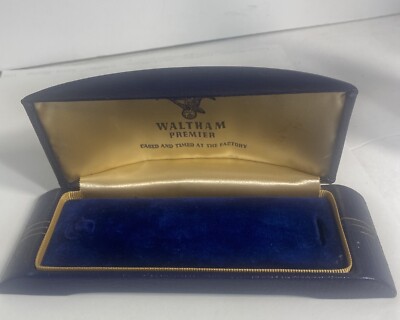 Vintage Waltham Premier Wristwatch Watch Display Presentation Box Only ...