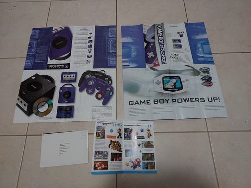 Nintendo Gamecube Game Boy Advance Promo Pamphlets Poster Leaflet ...