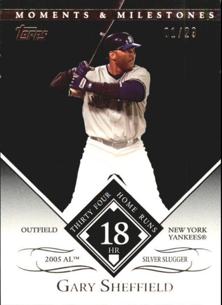 2007 Topps Moments & Milestones - Black 2005 AL Silver Slugger - 34 ...