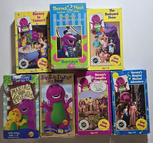 Barney VHS Lot (8 Tapes) | eBay