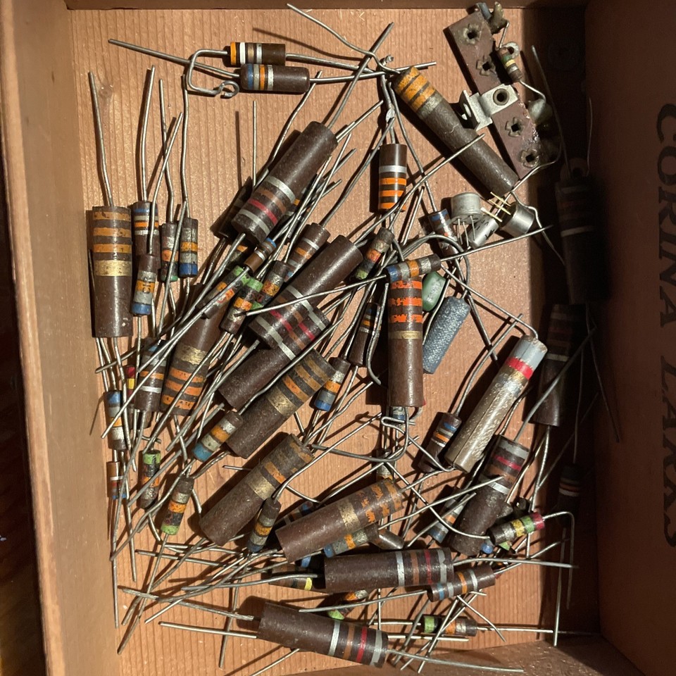 (Lot of Vintage Bumblebee Resistors & Rectifiers & Transistors | eBay