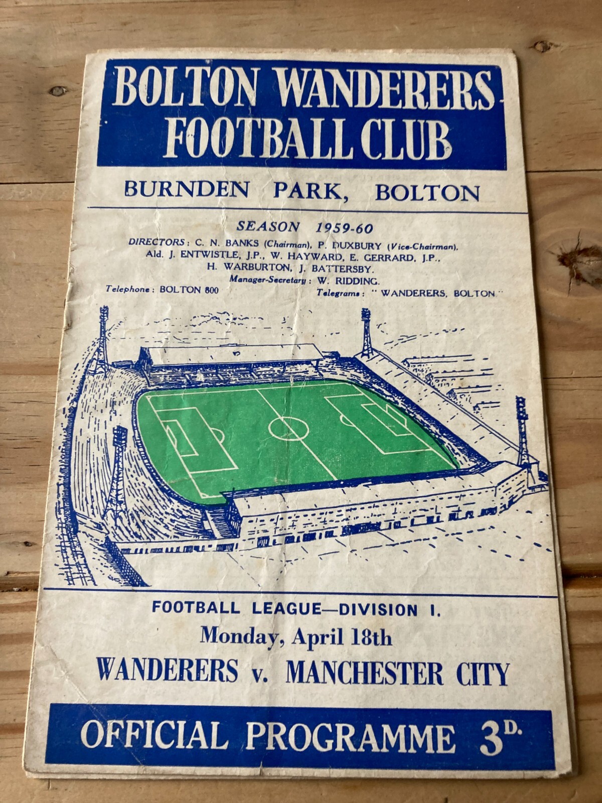 Bolton Wanderers HOME programmes 1950s 1960s League & Cup | eBay
