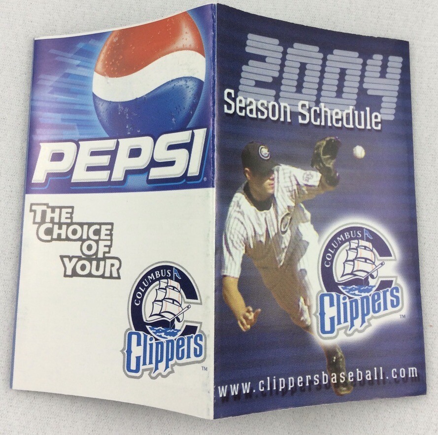 2004 Columbus Clippers Baseball Pocket Schedule-Pepsi | eBay