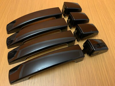 GLOSS BLACK CLIP ON DOOR HANDLES COVERS FITS ROVER RANGE ROVER SPORT ...