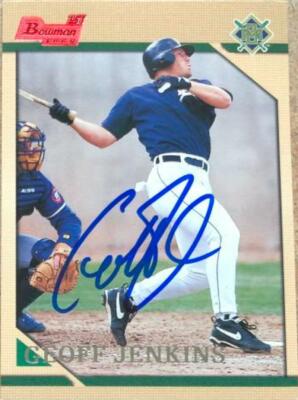 Geoff Jenkins Autographed 1996 Bowman #362 Rookie Card | eBay