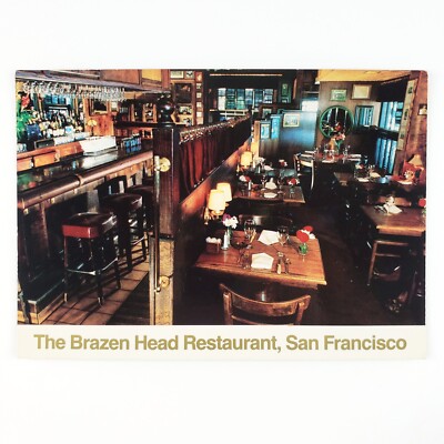 Brazen Head Restaurant Bar Postcard 4x6 San Francisco California ...