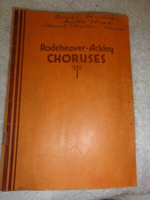 Vintage 1935 Hymn Sheet music Religious Song Book Rodeheaver-Ackley ...