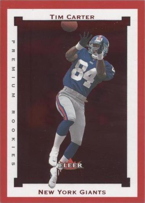 2002 Fleer Premium - Premium Rookies Tim Carter #SR140 Star Rubies /100 ...