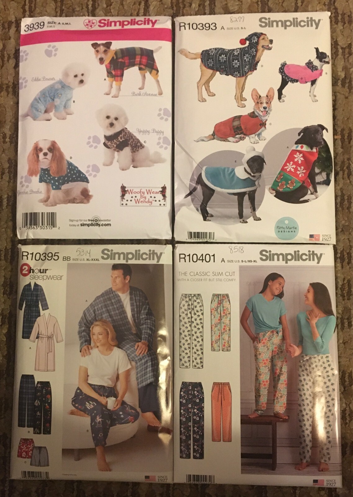 Simplicity Sewing Patterns 3939, 5314, 8277, 8518 ~YOU CHOOSE~ NEW | eBay