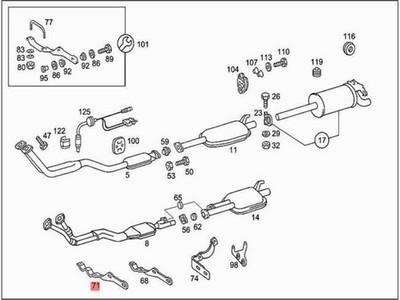 Genuine MERCEDES 190 C124 S124 W124 W201 Coupe Sedan Wagon Bracket ...