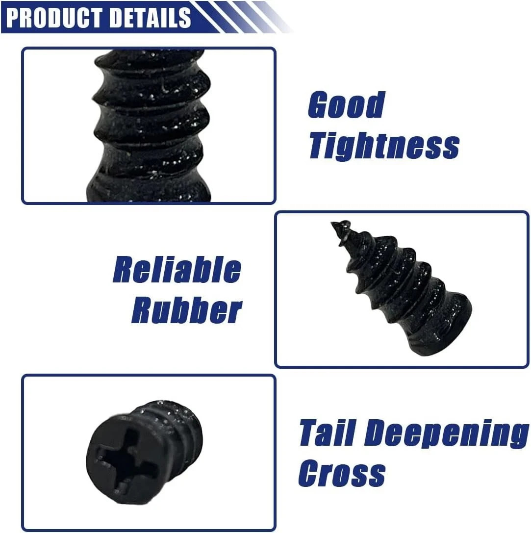 Share 60 Pcs Tire Repair Rubber Nail Screw Tire Plugs Quick Puncture ...