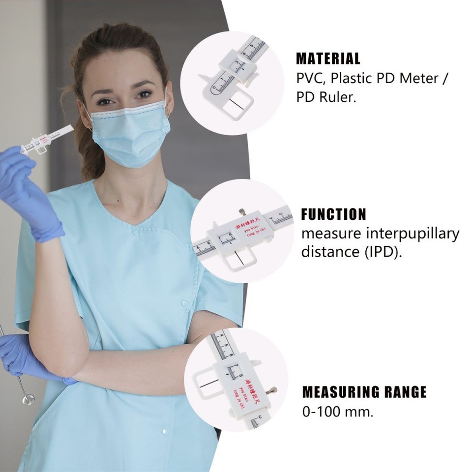 Pupil Distance Ruler Measurement Tool Pupillary Eye Measuring | eBay