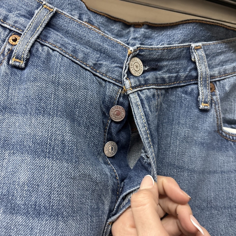 VINTAGE LEVIS 501 31X31.5 LIGHT FADED BEAUTIFUL WASH SUPER COOL ...