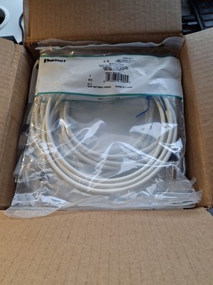 10pcs Shielded Panduit Cat6A 2M Network Cable / STP6C2M White/Black ...