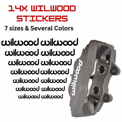 14x Wilwood Brake Caliper Decal Stickers / Car Decals / Car Stickers | eBay