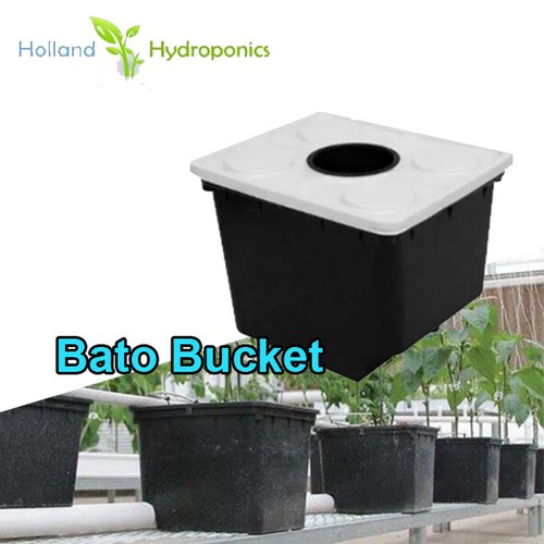 Hydroponics Bato Dutch Bucket & Lid & Net Pot Kit Indoor Growing System ...