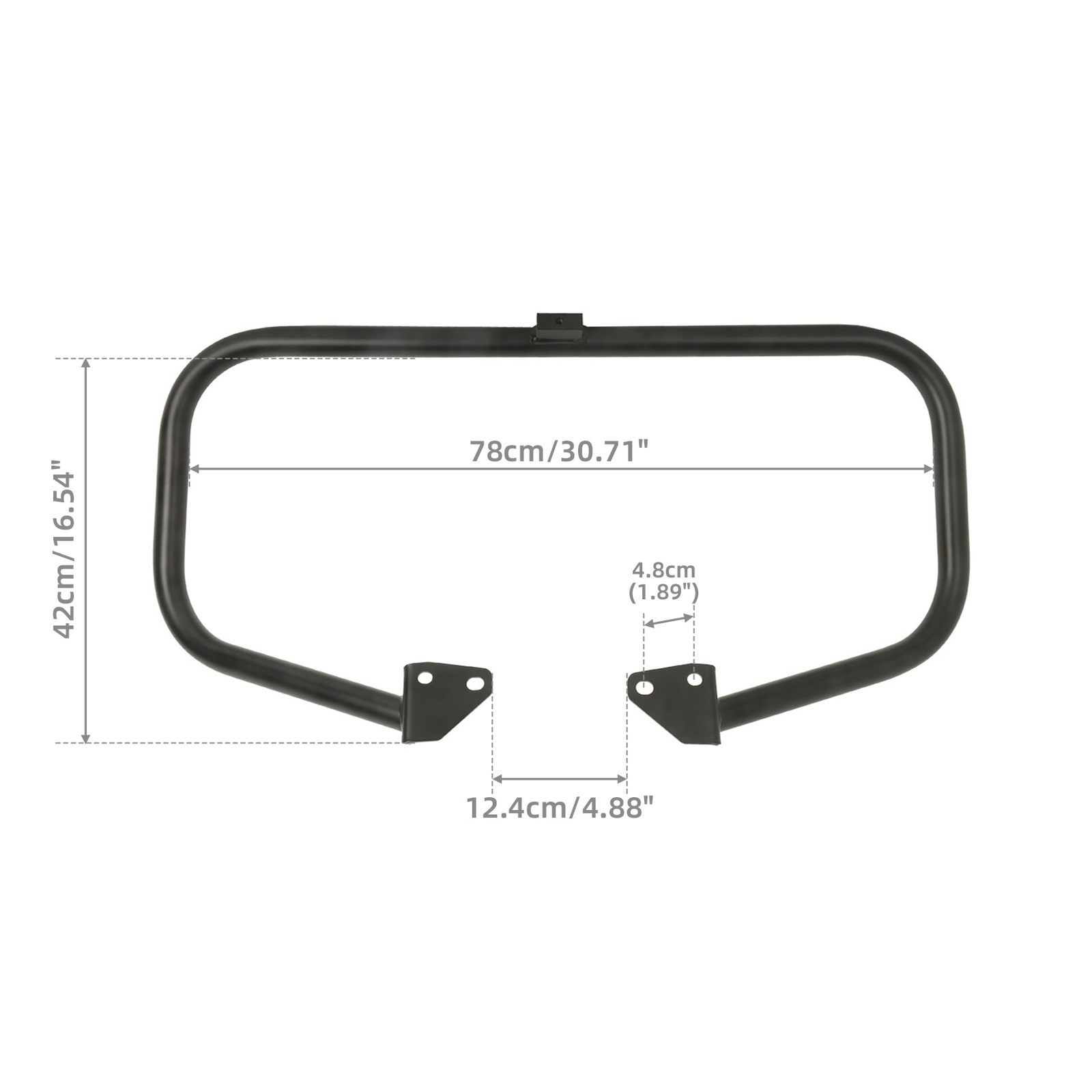Black Engine Guard Highway Crash Bar Fit For Harley Dyna FXDF FXDB FXDL ...