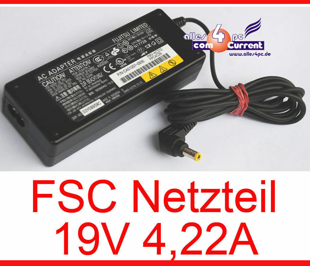 19V 4,22A Supply For FSC Lifebook C2111 C2210 C2220 C2230 C2240 C2310 ...