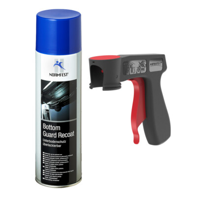 Unterbodenschutz überlackierbar Bottom Guard Recoat Spray 1x 500ml + PG ...