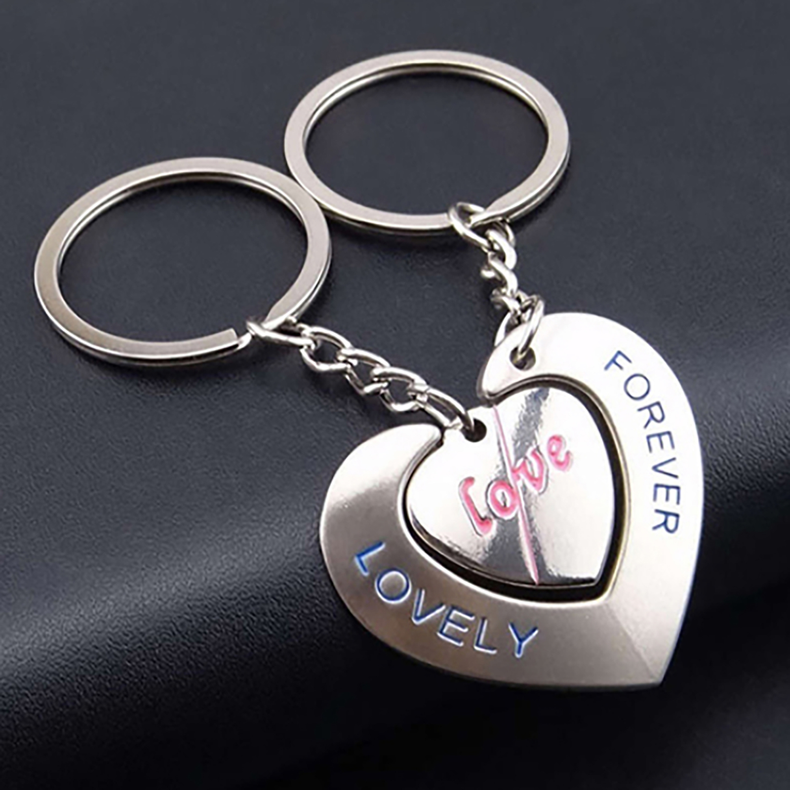 1 Pair Key Pendant Multifunctional Wide Application Girls Key Ring ...