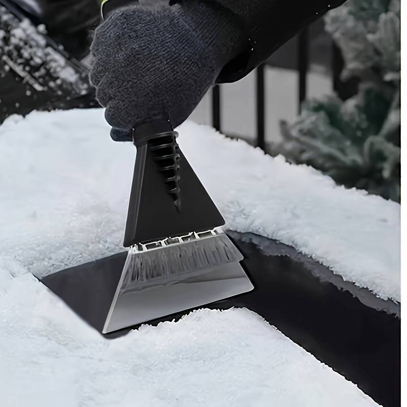 2pcs Black Snow Shovel Car Snow Scraper Ice Cleaner Snow Cleaner, For ...