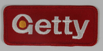 VINTAGE GETTY SERVICE STATION PATCH GAS MOTOR OIL FUEL REPAIR ...