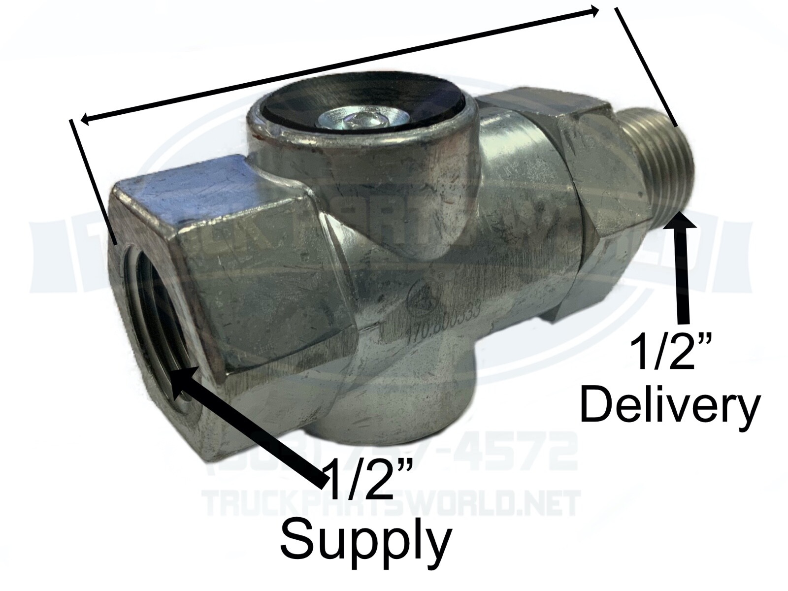 800333 Direct Mount QR-L Inline Quick Release Valve 1/2" NPT Ports | eBay