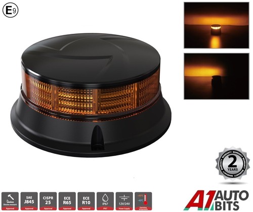 12-24V LED Flashing Strobe Light Beacon R65 Forklift Truck Digger ...