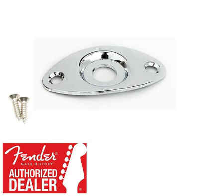 005-0100-049 Fender Football Shape Curved Recessed Jack Ferrule Plate ...