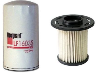 Fleetguard Oil & Fuel Filter Kit; Fits 1997-1998 Cummins 5.9L (LF16035 ...
