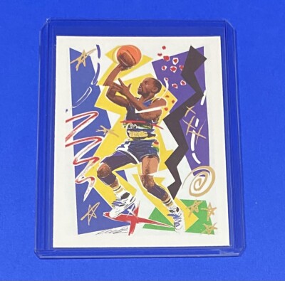 1990-91 NBA Hoops Basketball Michael Adams CHECKLIST Denver Nuggets ...