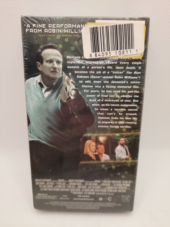 The Final Cut (VHS, 2004, Widescreen) Robin Williams English - Brand ...