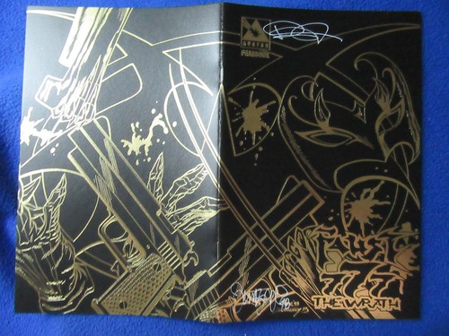 FAUST 777 THE WRATH DARKNESS N COLLISION LEATHER FEARBOOK 2X SIGNED ...