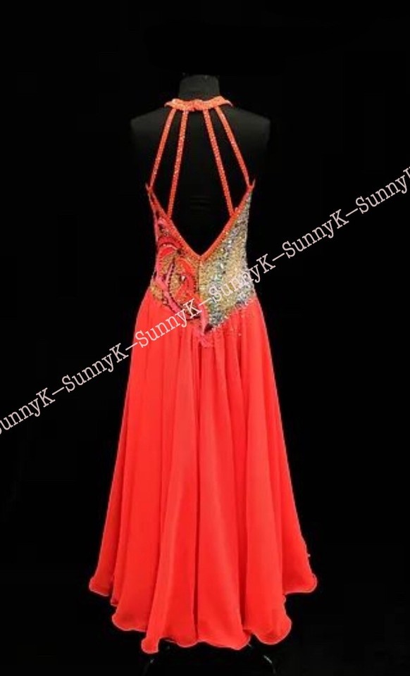 Handmade Dance Dress/Standard Ballroom Competition smooth Waltz Tango ...