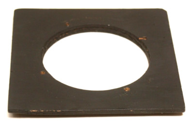 CAMERA LENS BOARD-3 3/4" X 3 3/4"-WITH 61MM OPENING-GRAFLEX/GRAPHIC ...