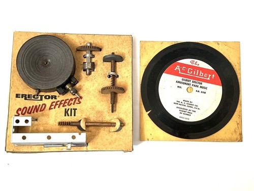 RARE GILBERT MUSICAL SOUND EFFECTS KIT PHONOGRAPH ERECTOR SET AMUSEMENT ...