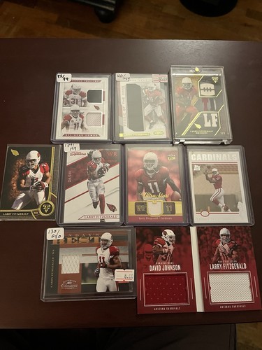Larry Fitzgerald 9 Card Lot (6) Patch , (6) #d , (1) Topps Rookie | eBay