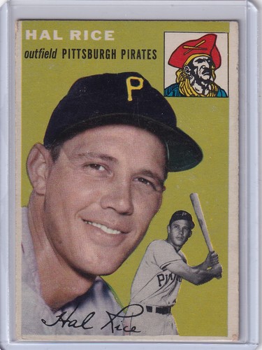 1954 Topps #95 Hal Rice - Pittsburgh Pirates | eBay