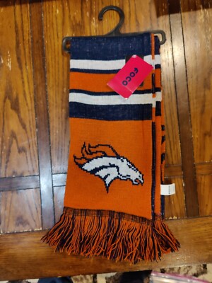 Denver Broncos Scarf by FOCO NFL NWT, Fan Scarf Reversible | eBay UK