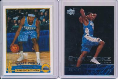 Carmelo Anthony 2 2003-04 Upper Deck Star Rookie 303 ! Topps Draft 223 ...