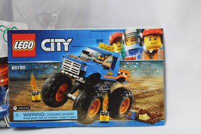 Lego (60180) City, Blue Monster Truck, Used, 100% Complete W/Manual, No ...