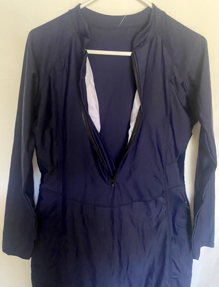 NWT Women's Conservative Long Sleeve One-Piece Swimsuit Surf & Beach ...