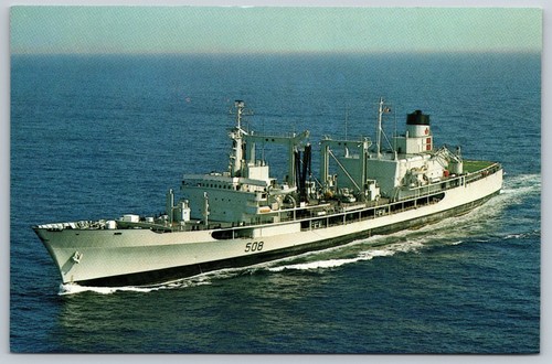 Postcard HMCS Provider AOR-508 Support Ship Royal Canadian Navy Ship ...