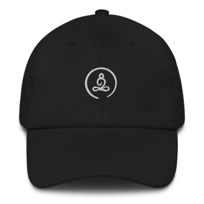 Zen Buddha in Enso Circle - 100% Chino Cotton - Dad hat Adjustable ...